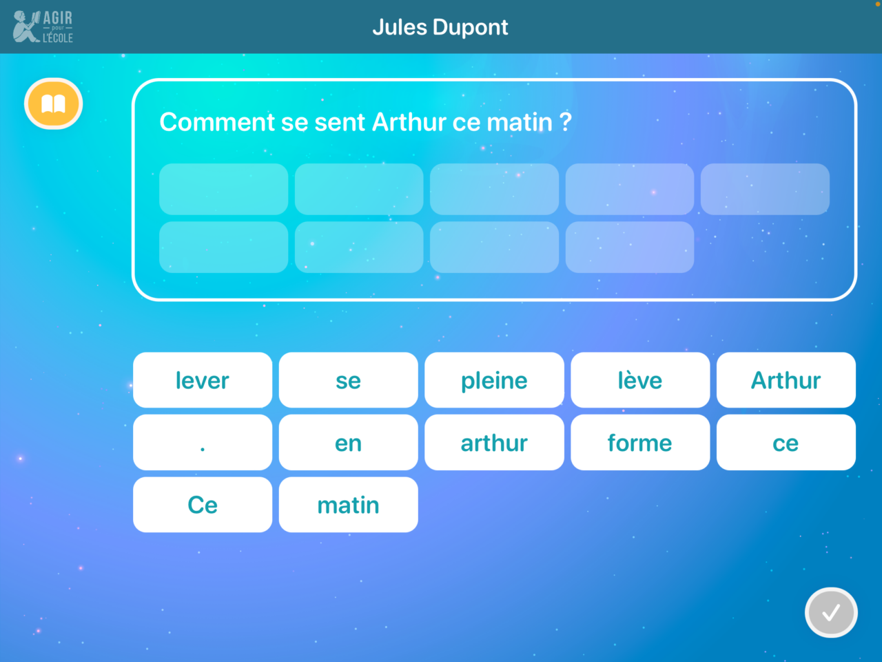 Agir pour l'école - Outil pédagogique en ligne aide à la lecture